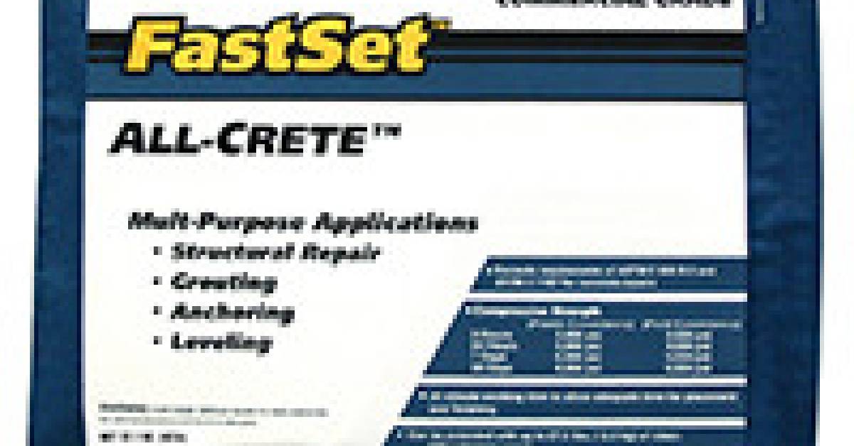 All-Crete Fast Set Grout | Sharecost Rentals & Sales